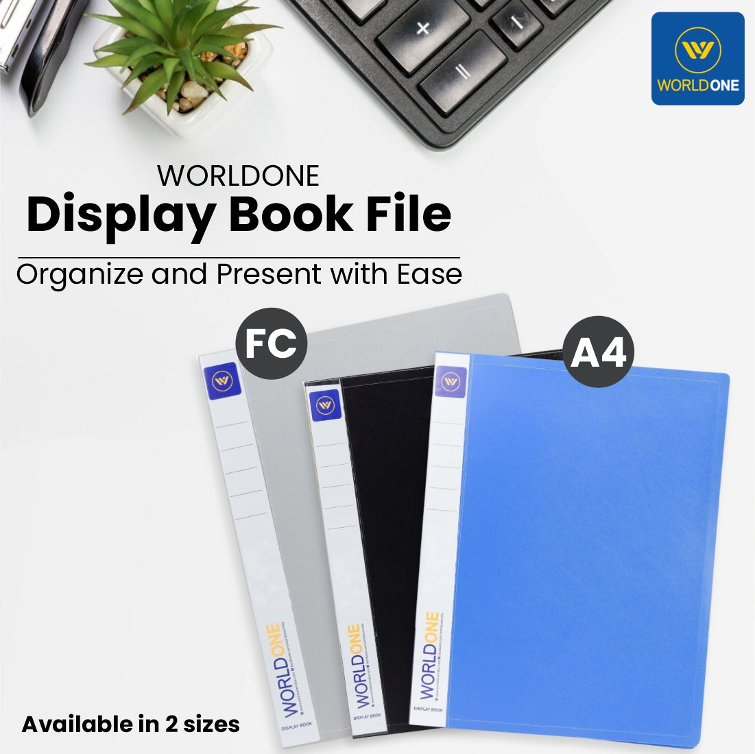 Worldone Display Book File for Documents | 0.6 mm Virgin PP Sheet | 10 ...