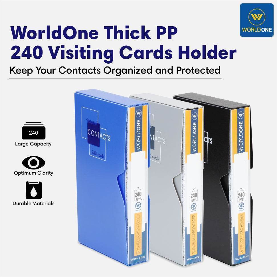 Worldone 240 Visiting Card Holder with Protective Case and Classificat ...