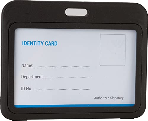 Worldone Plastic, 2 Sided, Premium, Hard, Durable, Display ID Card Hol ...