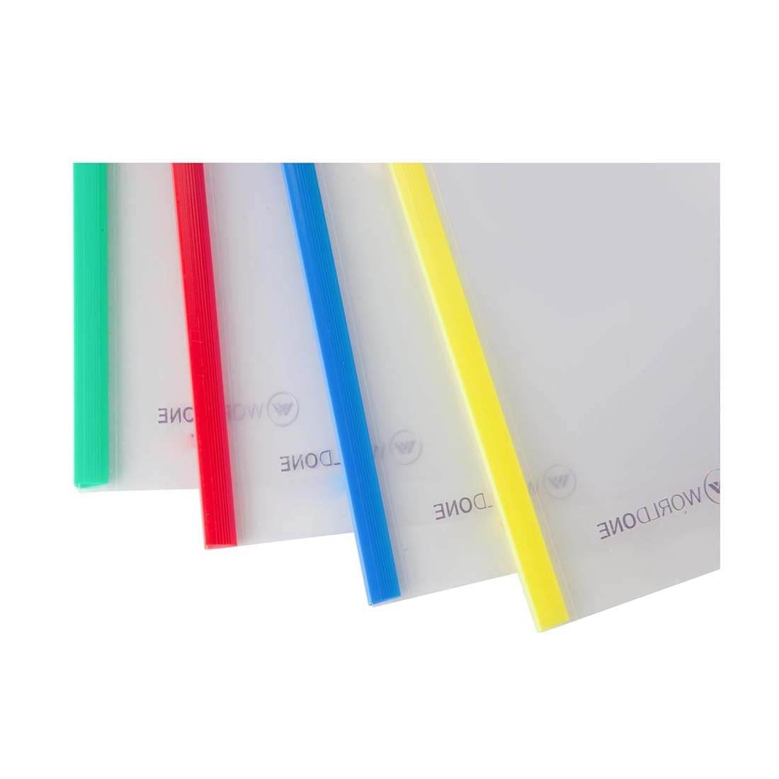 Worldone Slider Grip Binder File for Documents, 0.3mm PP Sheet, Hold U ...