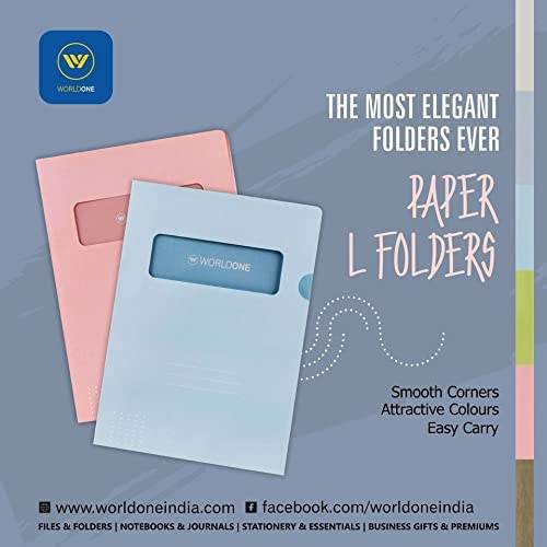 Worldone Eco Friendly Document Organizer/ India's FIRST Paper L Folder ...