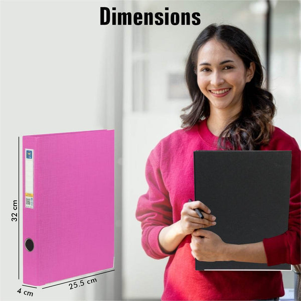 Worldone 2D Ring Binder File | A4 Size with 25mm Electroplated Clip, S ...