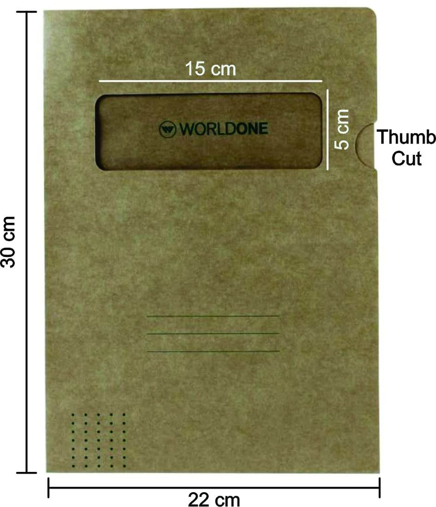 Worldone Eco Friendly Documents Organizer, Fine Quality Paper L Folder ...
