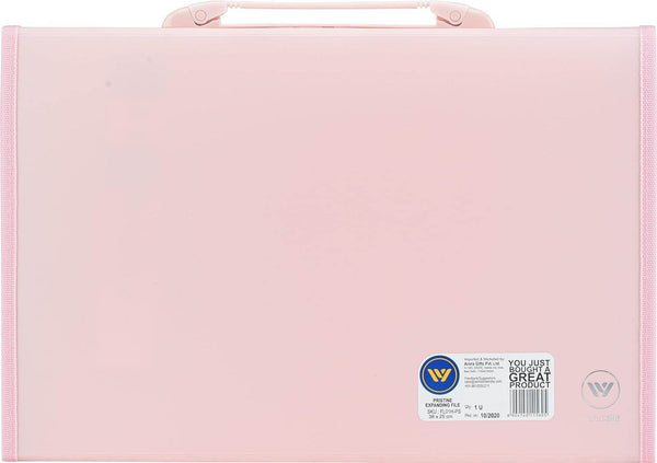 Worldone Expanding File Folder with Handle & Lock, 13 Indexed Pocket f ...