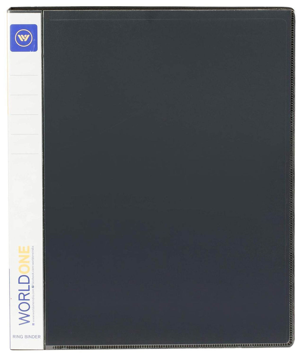 Worldone 2D Ring Binder File for Documents 25mm Chrome Plated Clip wit ...