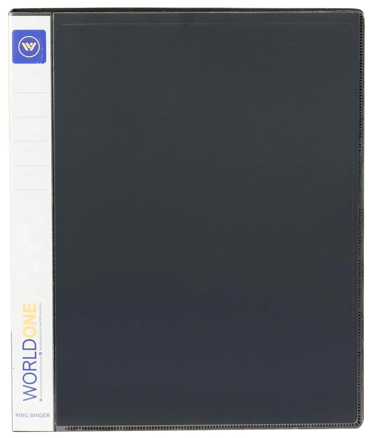 Worldone 2D Ring Binder File for Documents 25mm Chrome Plated Clip wit ...