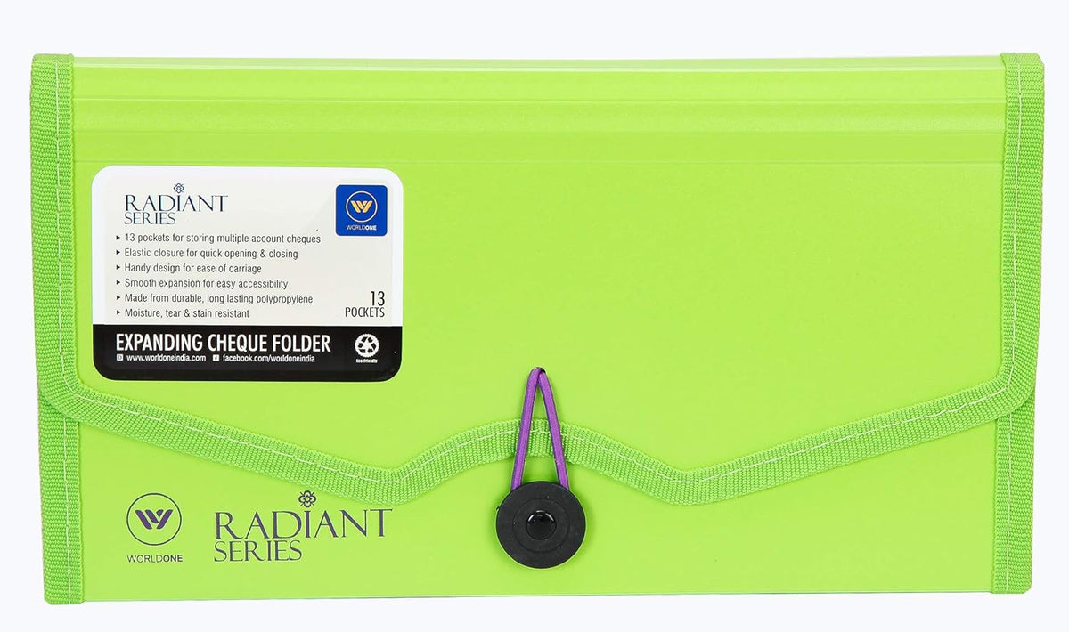 Cheque Expanding Folder Radiant Series – Worldone India Shoppe