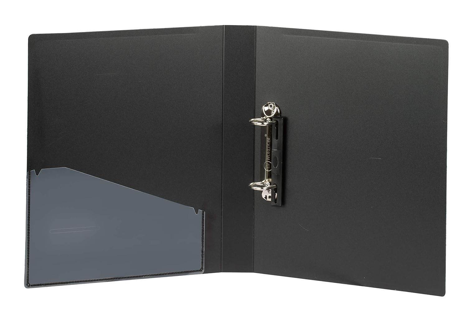 Worldone 2D Ring Binder File for Documents 25mm Chrome Plated Clip wit ...