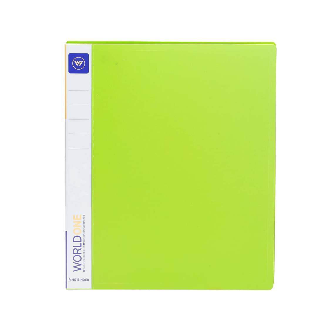 Worldone 2D Ring Binder 17mm Chrome Plated Clip with 1.2mm Thick PP Sh ...