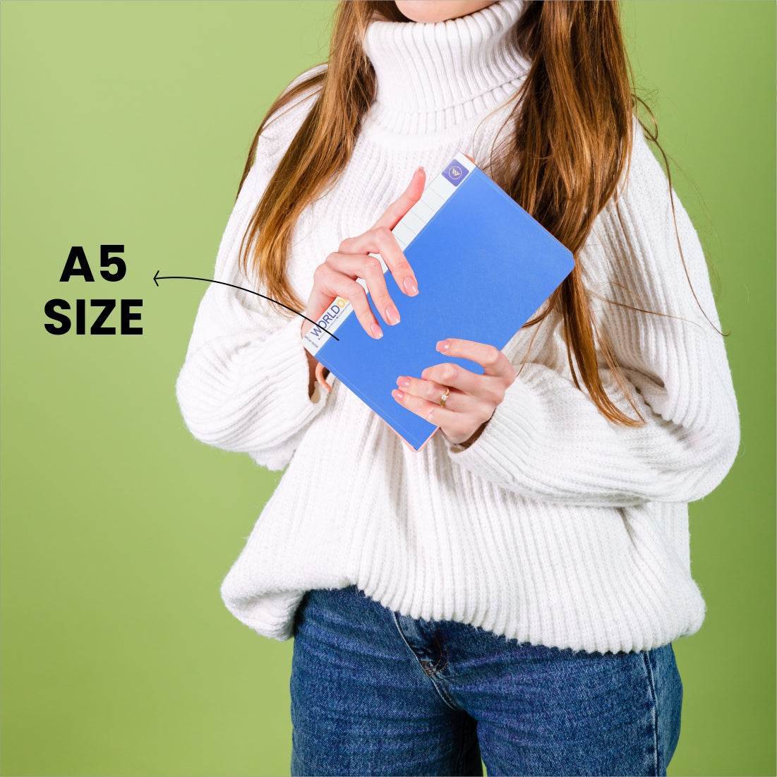 Worldone A5 Size Display Book File Folder (Small Size) with 20 Pockets ...