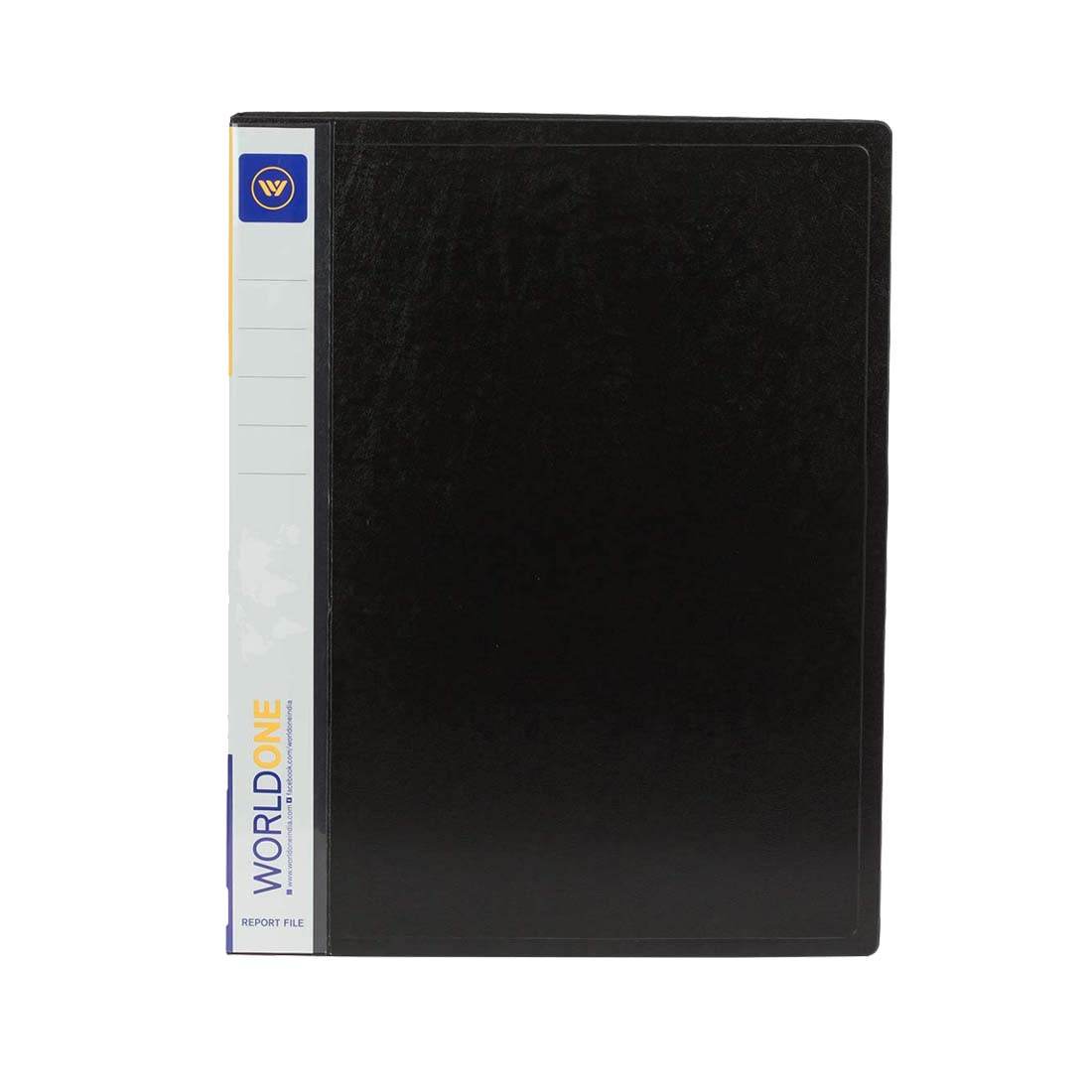 Worldone Report File for Document with Spine label, Pocket on Inside C ...