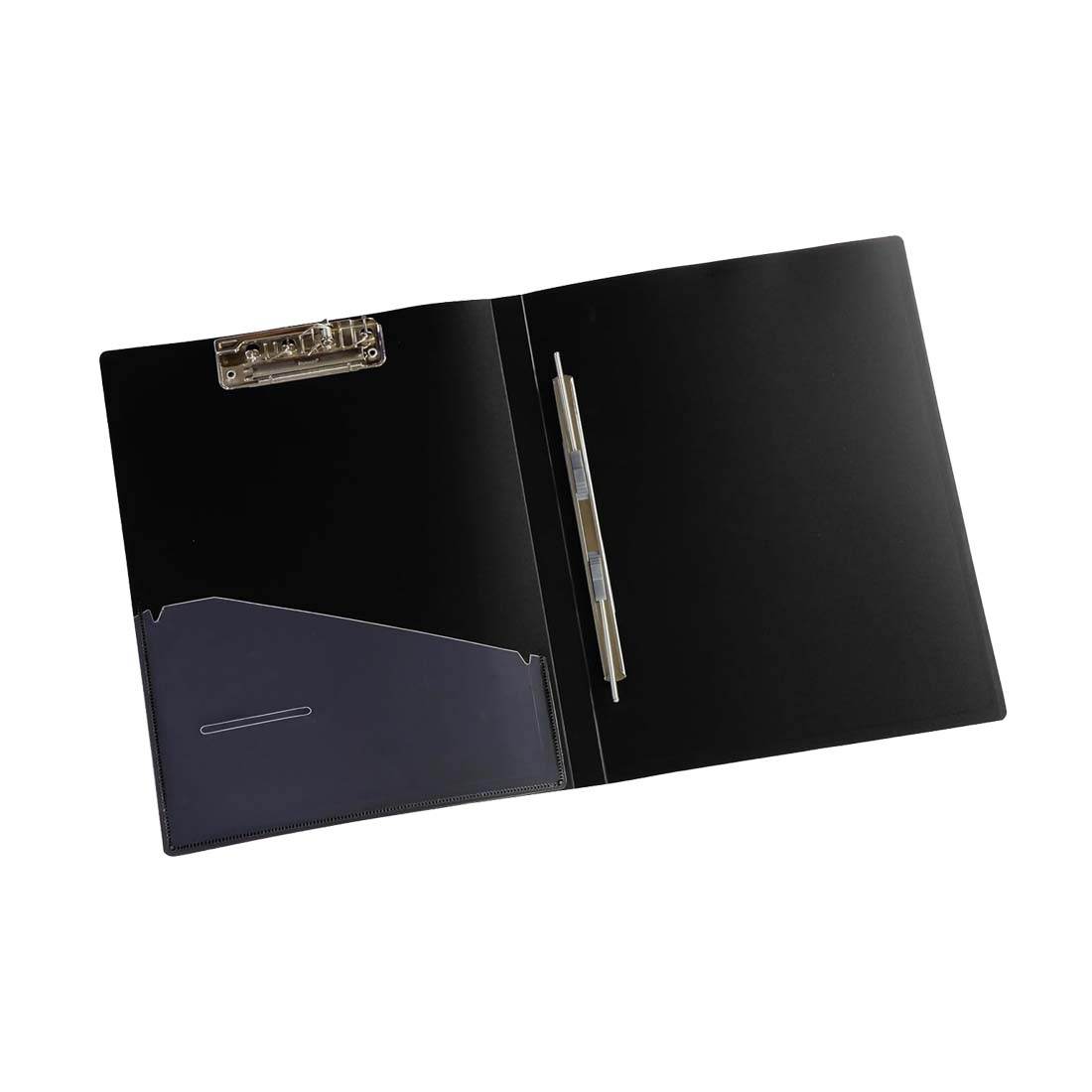 Worldone Twin Clip File with Half Pocket for Losse Papers, 0.8mm PP Sh ...