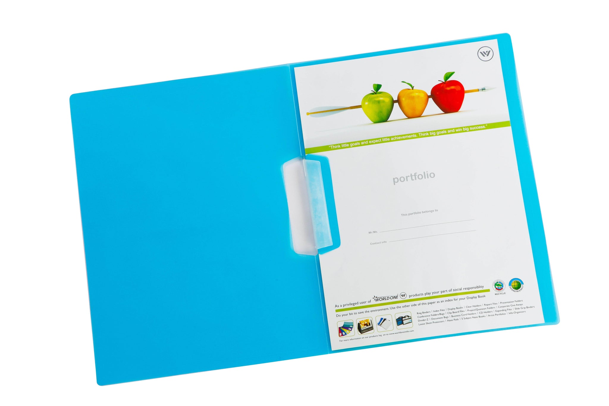 Worldone Swing Grip Binder File for Documents, Made from PP Material t ...