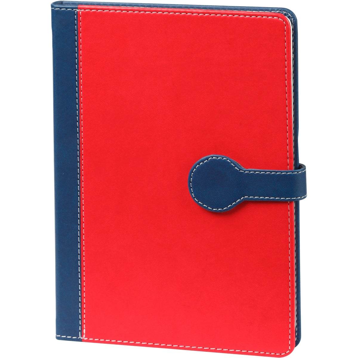Worldone PU Leather Finish Card Board Bound Cover Notebook with Button ...