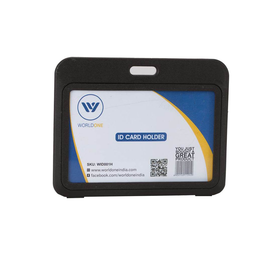Worldone Plastic, 2 Sided, Premium, Hard, Durable, Display ID Card Hol ...