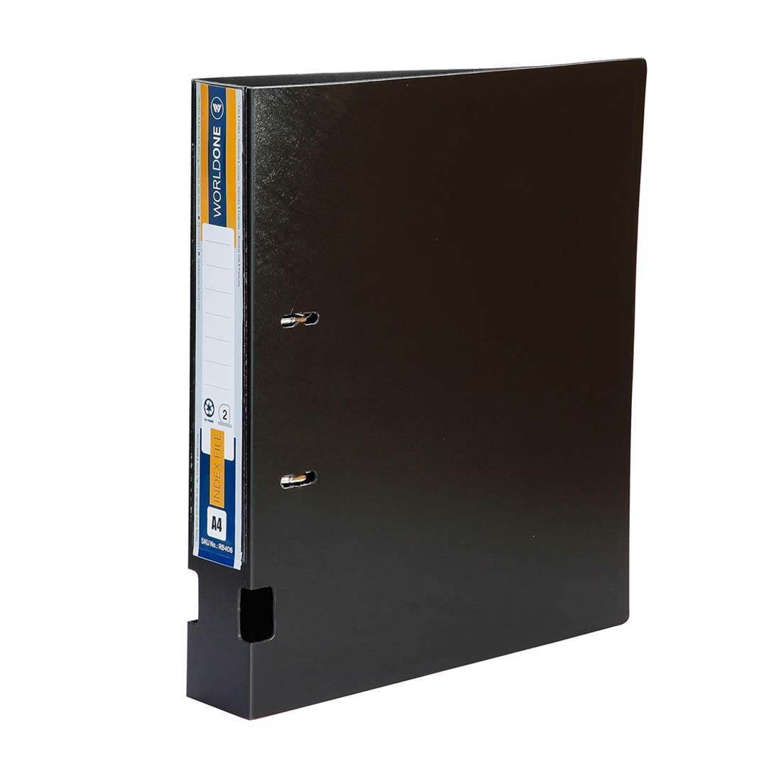 Worldone 2D PP Ring Binder File for Documents with 40 mm Metallic Clip ...