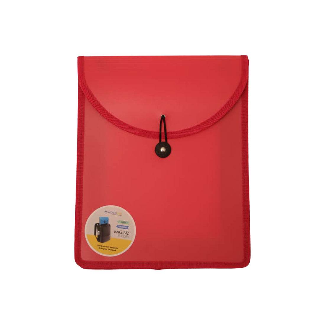 Worldone Portrait Baginz PP Document Bag Folder, Elastic Closure for S ...