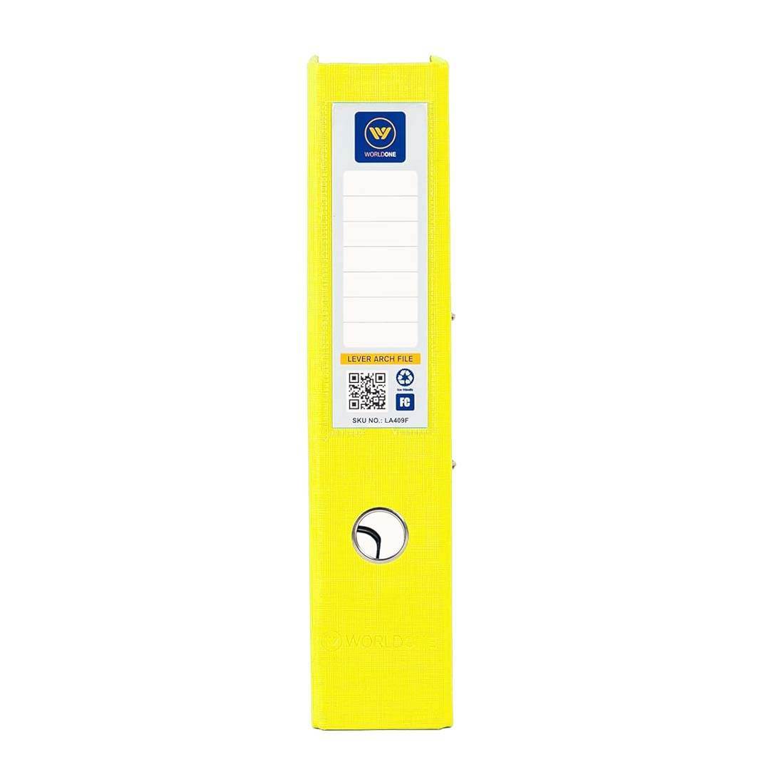 Worldone Lever Arch File, 2.6mm Thick PVC Sheet,110g Heavy Duty Arch C ...