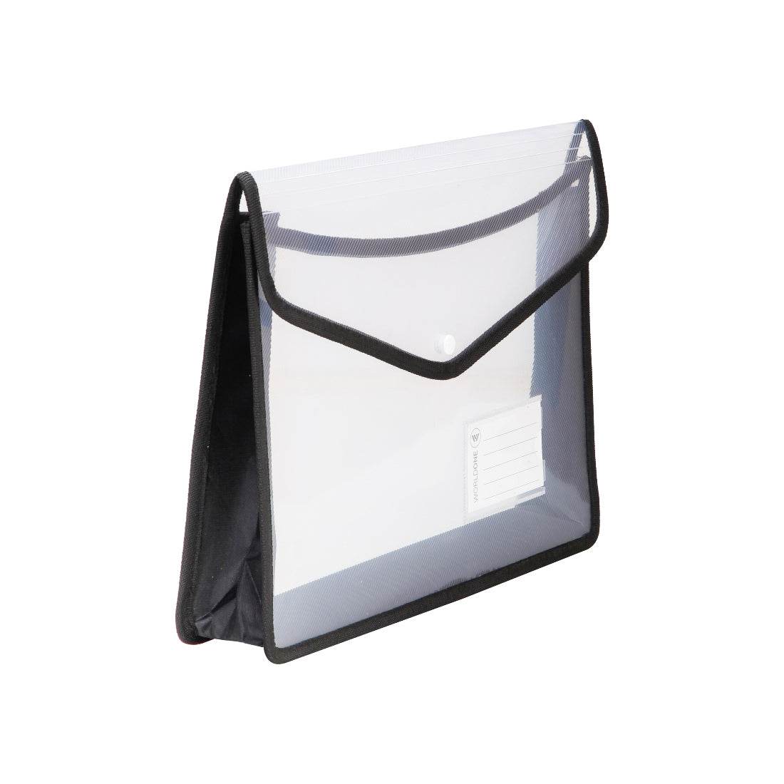 Worldone Flexi Document Bag Button Folder with Name Card Pocket, Machi ...