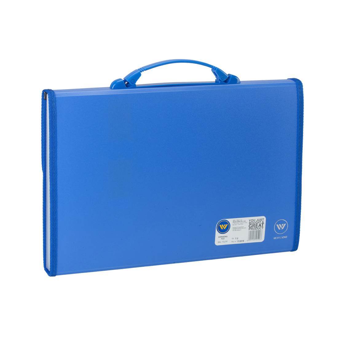Worldone Expanding File Folder with Handle & Lock 13 Indexed Pocket fo ...