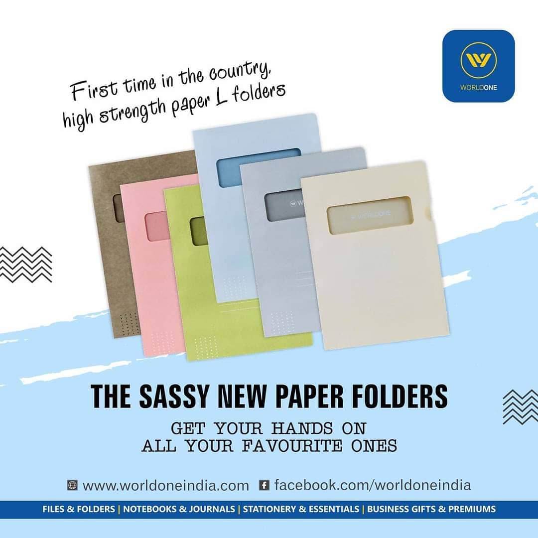 Worldone Eco Friendly Document Organizer/ India's FIRST Paper L Folder ...