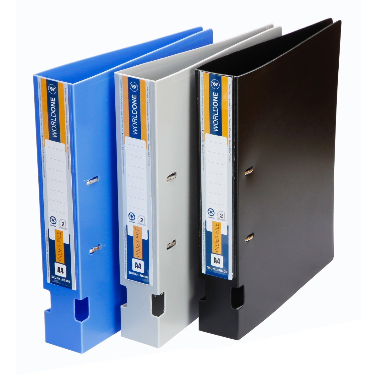 2D PP Index File With 40 MM Ring – Worldone India Shoppe